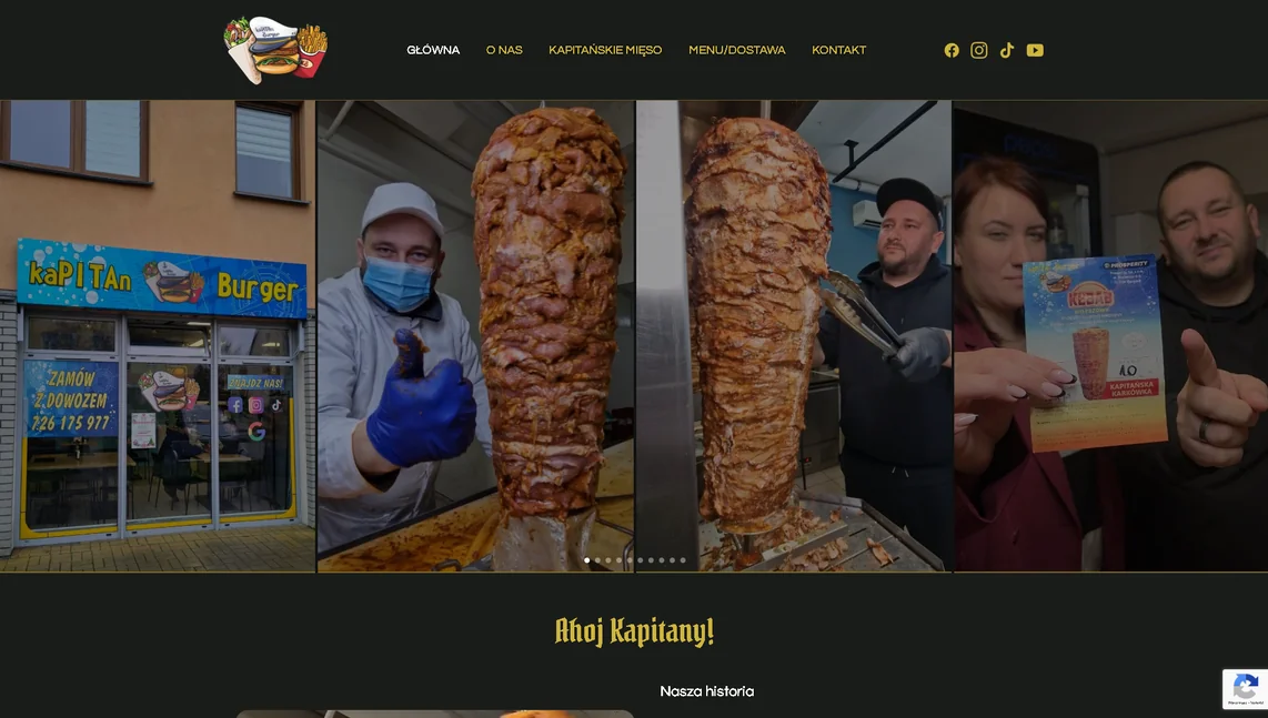 Kapitan Burger Police - Burgery, Kebaby i Produkcja mięsa kebab